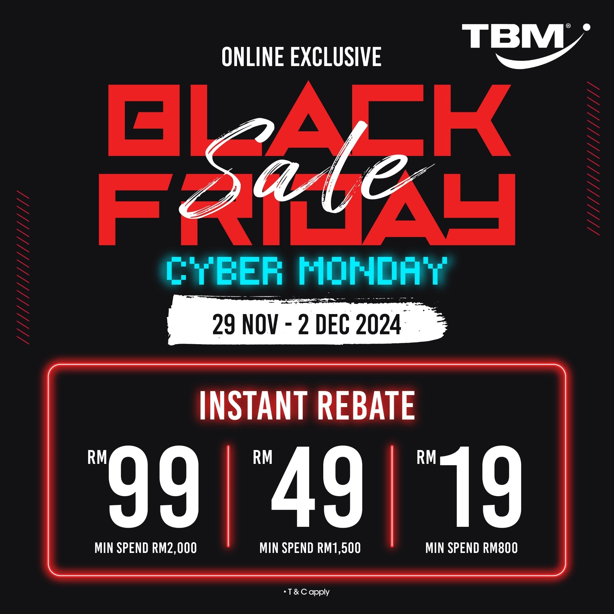 [Online Exclusive] TBM Black Friday x Cyber Monday Sale | 29 Nov – 2 D – TBM Online