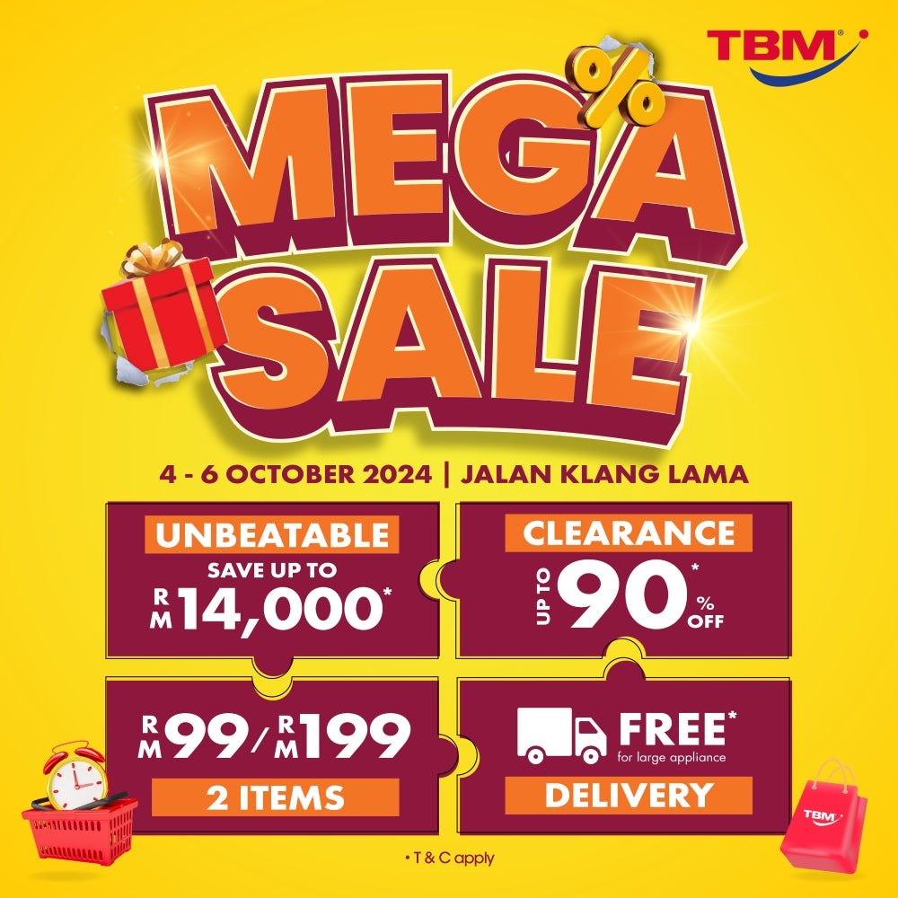 TBM Mega Sale | 4 – 6 October 2024 – TBM Online