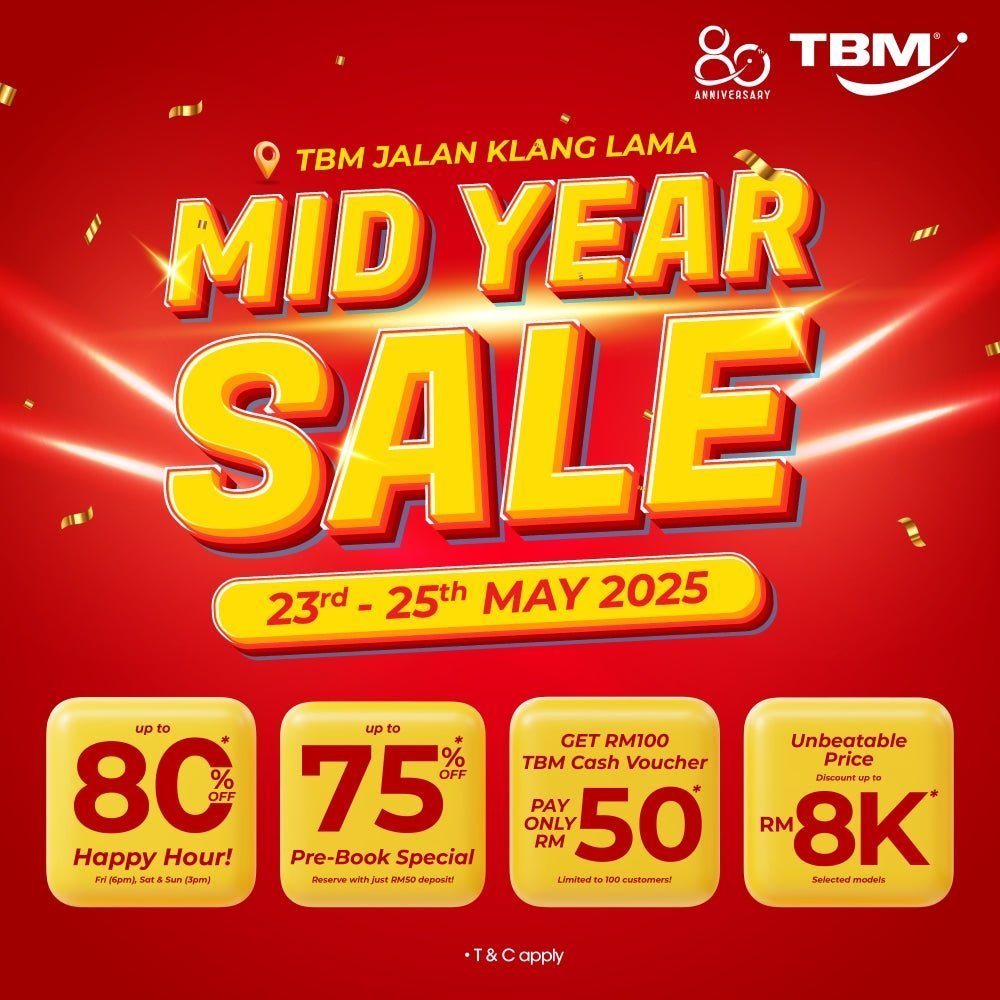 TBM MID YEAR SALE | 23 – 25 May 2025 – TBM Online