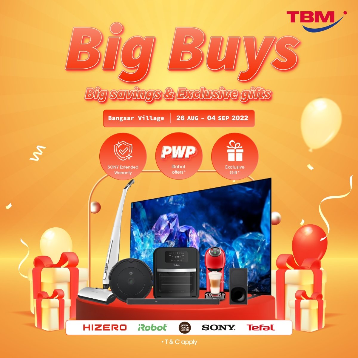 TBM x Bangsar Concourse Sale │ 26 Aug – 4 Sept 2022 – TBM Online