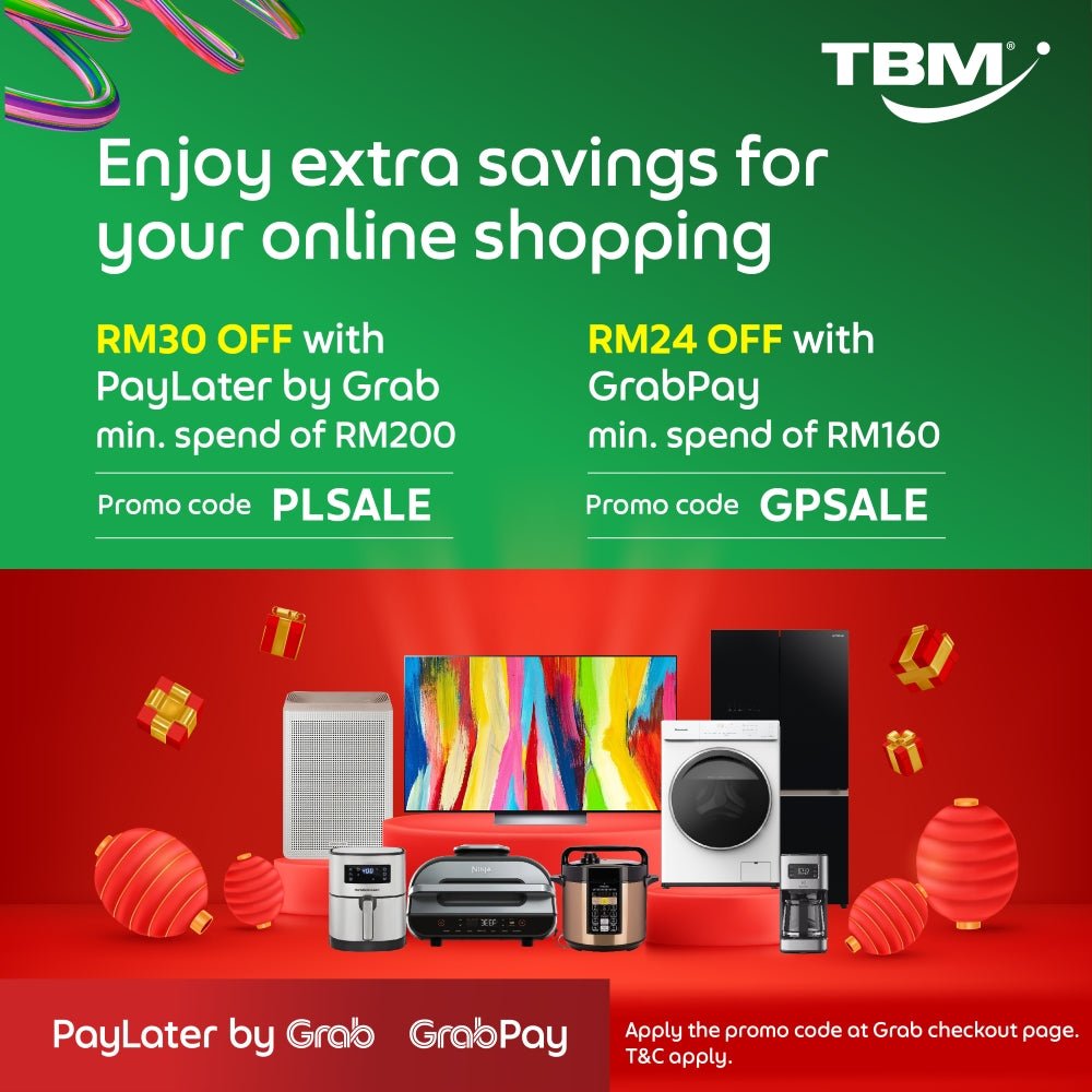 TBM x Grab Year End & CNY Sale │ 1 Dec 2024 – 31 Jan 2025 – TBM Online
