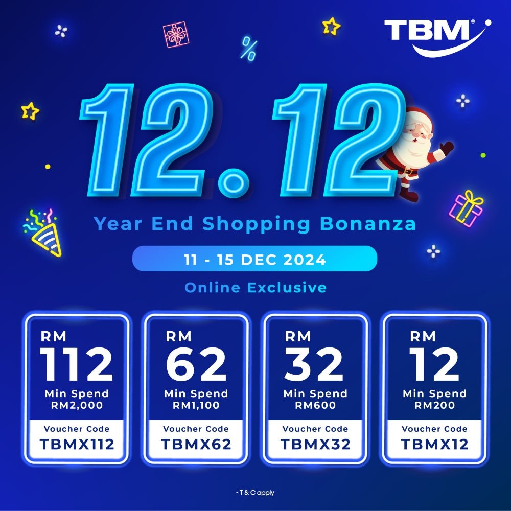 [Online Exclusive] TBM 12.12 Year End Shopping Bonanza | 11 – 15 Dec 2 ...