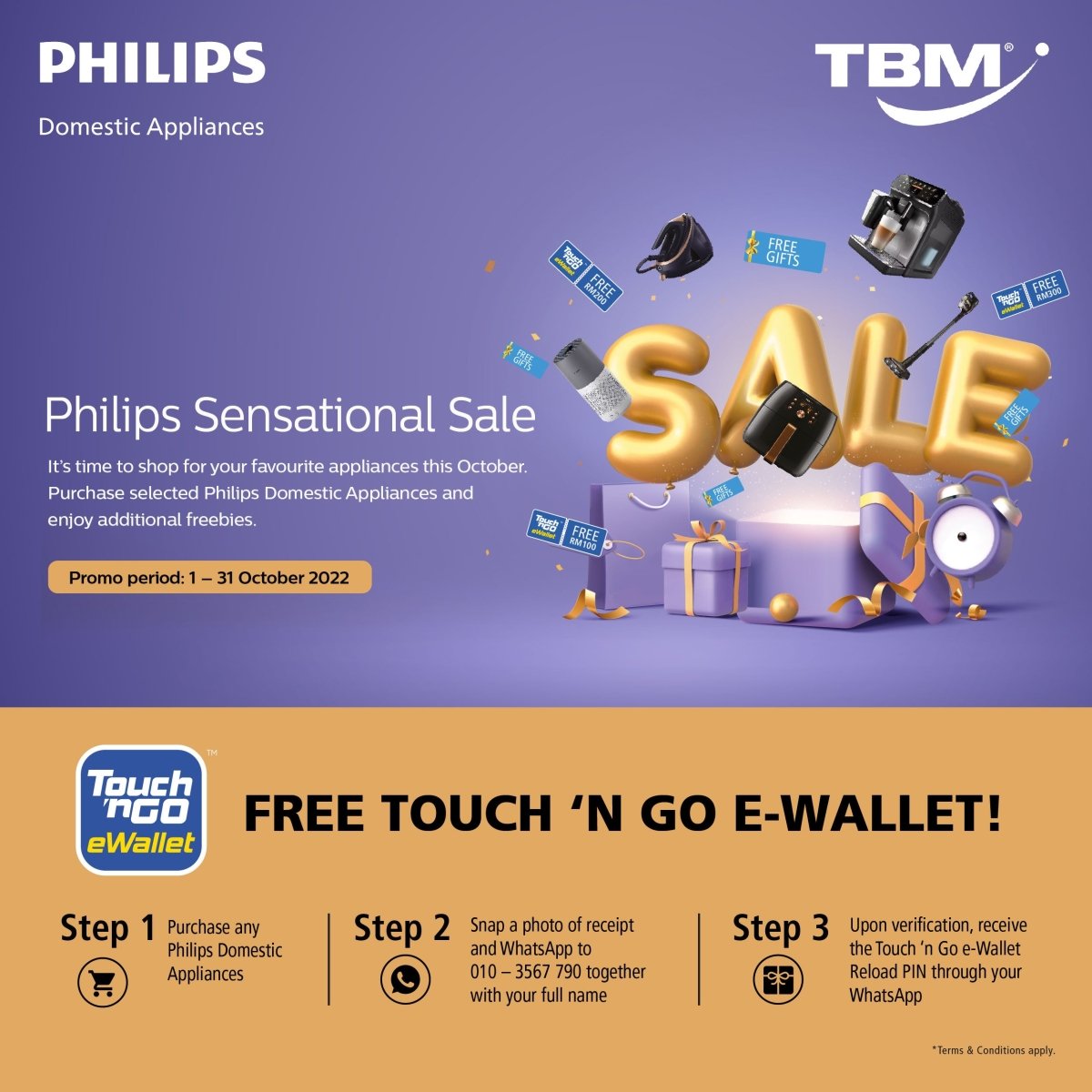 TBM x Philips Sensational Sale | 01 – 31 October 2022 – TBM Online