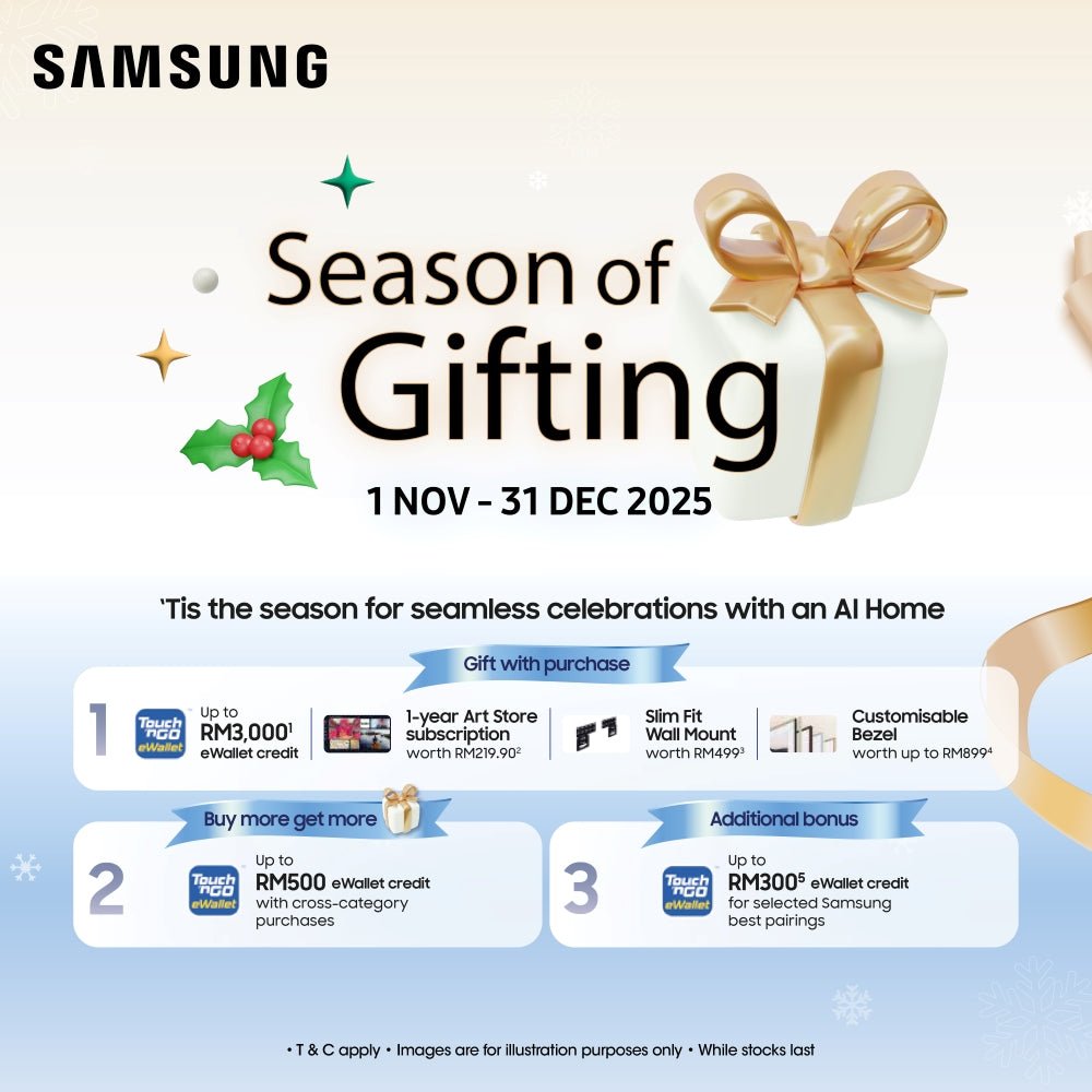 TBM x Samsung Season of Gifting | 1 Nov – 31 Dec 2025 – TBM Online