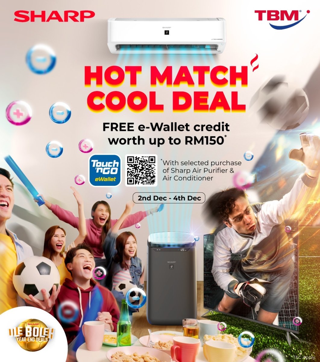 TBM x Sharp Hot Match Cool Deal | 02 – 04 Dec 2022 – TBM Online