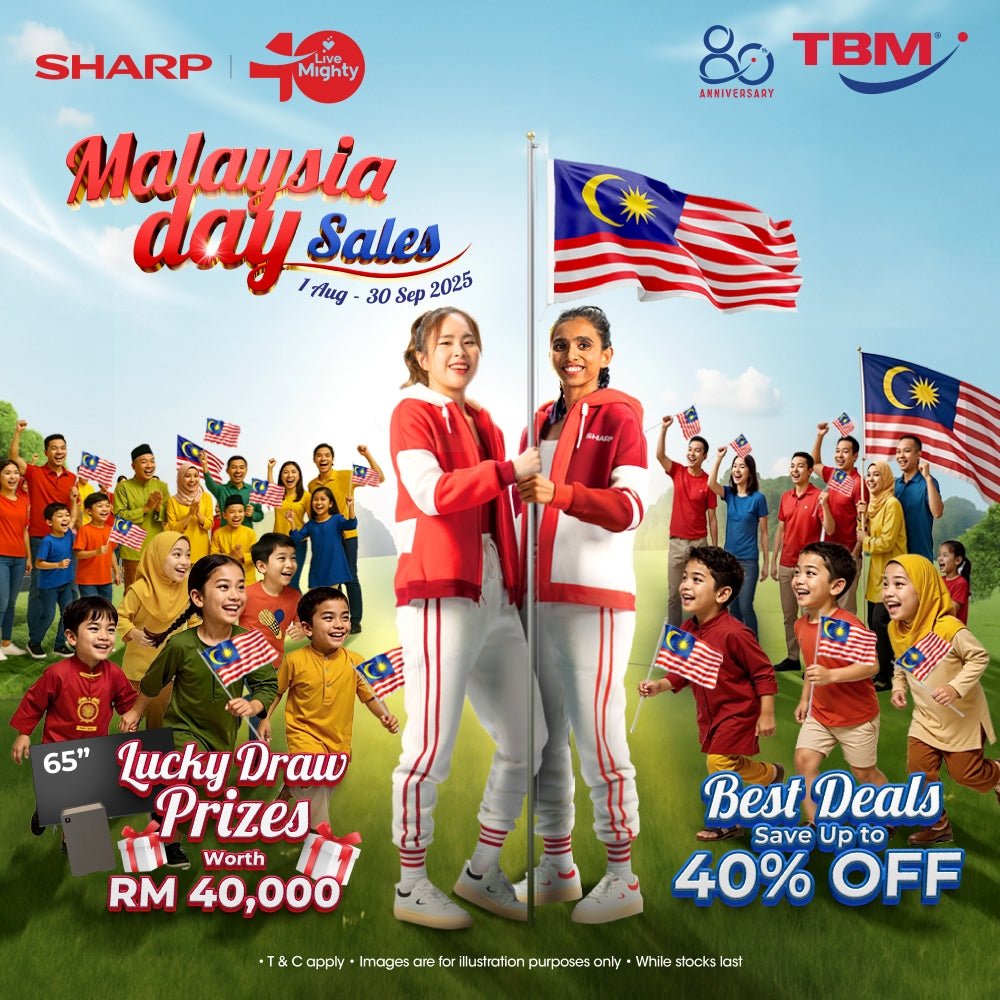 TBM x Sharp Malaysia Day Sales | 1 Aug - 30 Sept 2025 – TBM Online