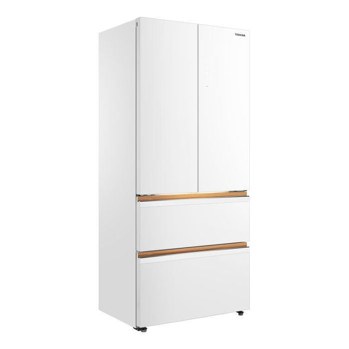 Toshiba GR-RF690WI-PGY(67) 4 Doors Japandi Fridge 580L Fuji White | TBM ...