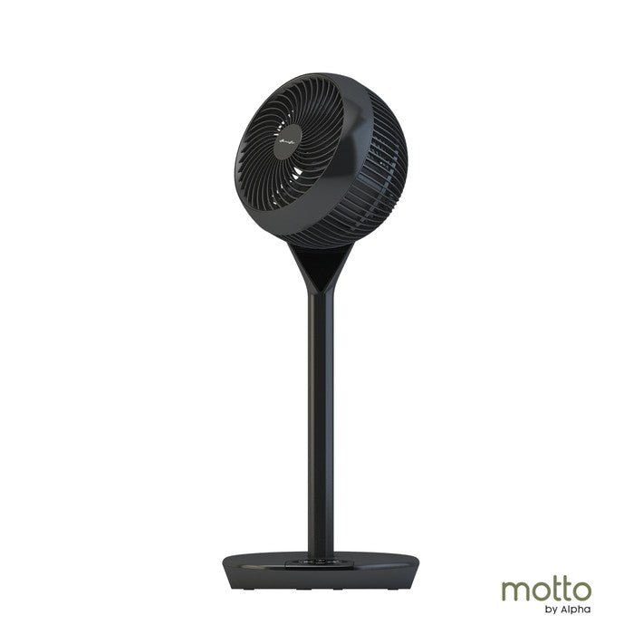 Alpha MOTTO SF 360/9-DC BLACK Motto Stand Fan 360 9" DC Motor Black ...