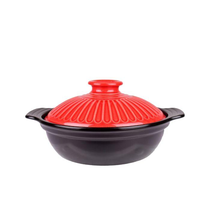 Color King 3490-2400 CR Ceramic Hot Pot 2400ML Crimson Red | TBM – TBM ...